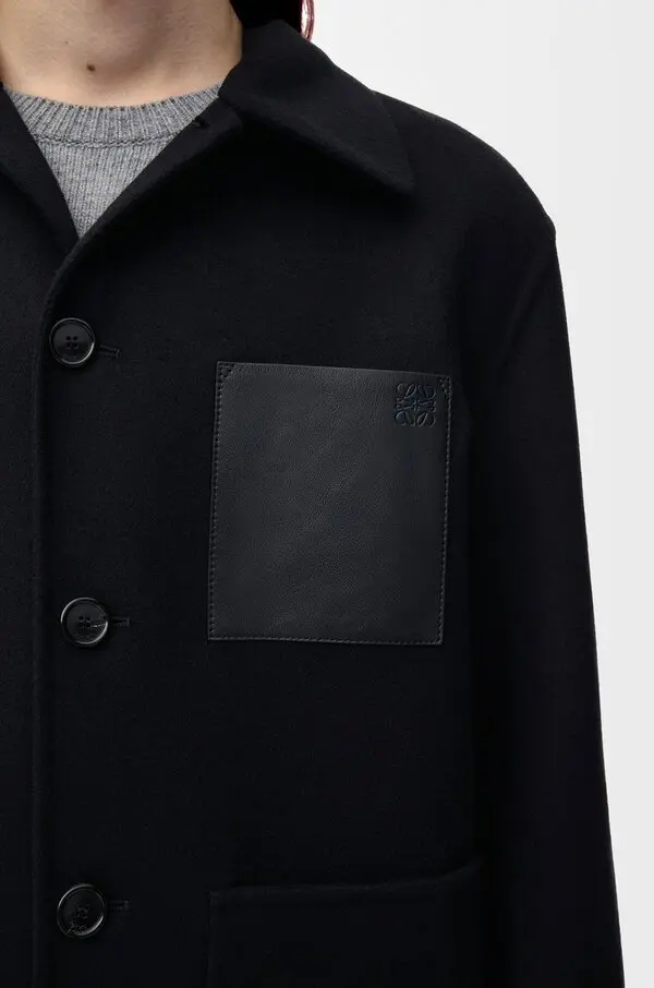 Loewe Workwear Jacket With Leather Logo Patch