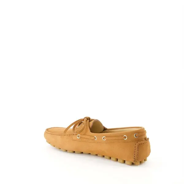 Valentino Garavani Vlogo Plaque Slip-on Driver Loafers - Brown
