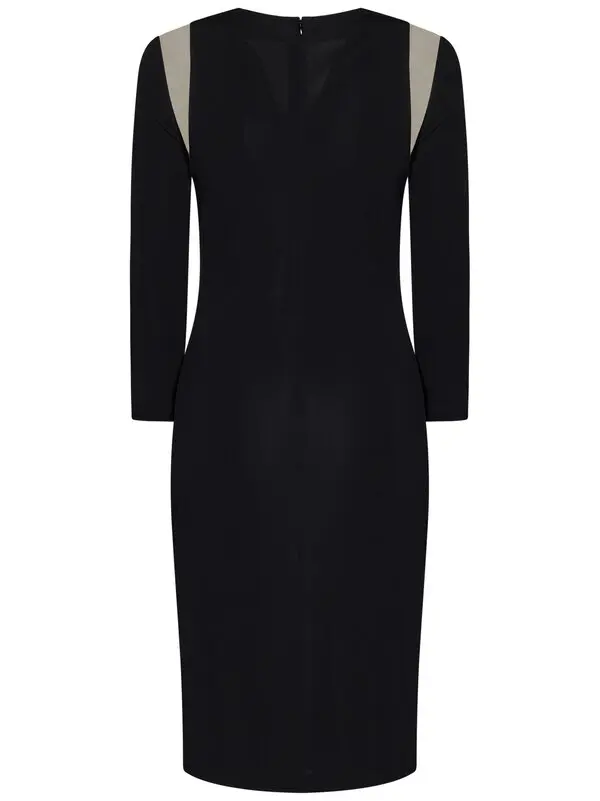 Dsquared2 V-neck Jersey Dress With Logo Detail