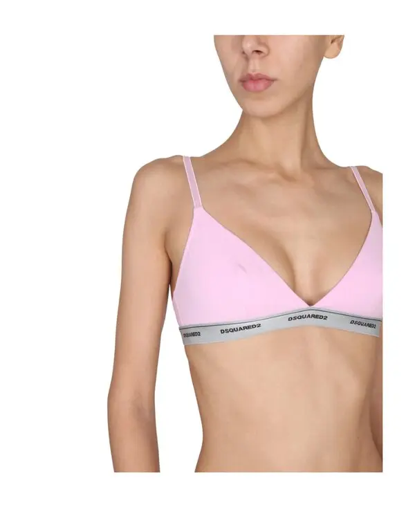 Dsquared2 Logo Bra - Pink
