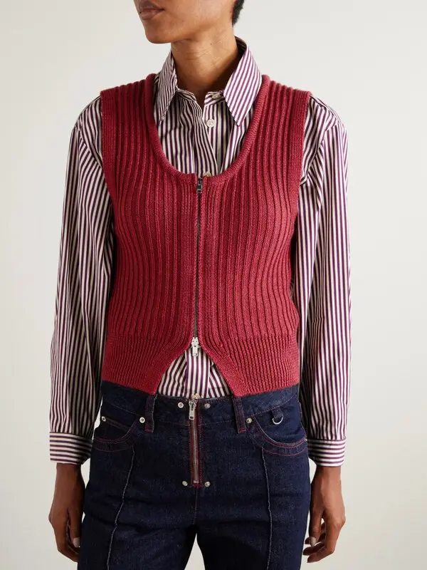 Isabel Marant Étoile Devima Wool Rib Knit Vest