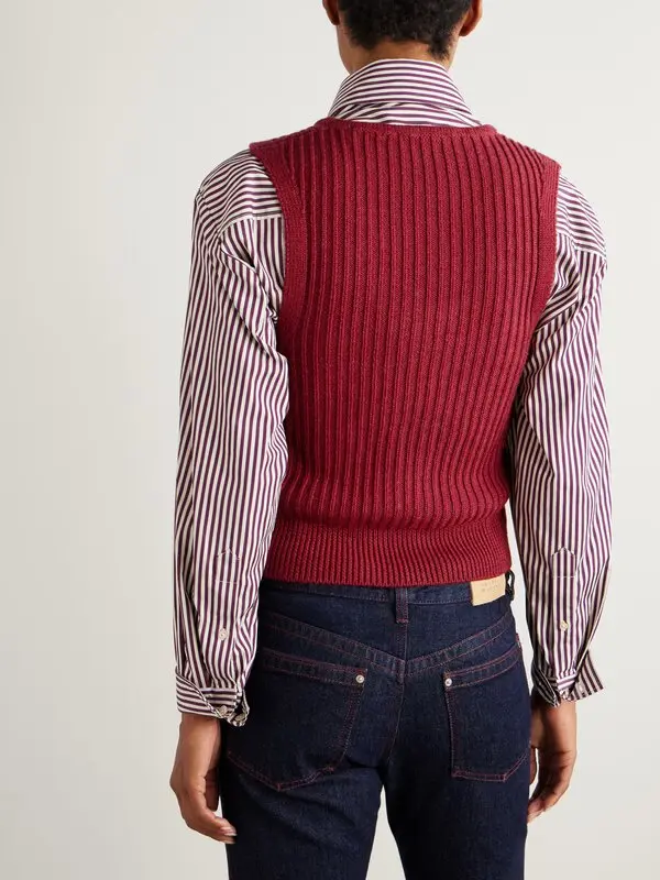 Isabel Marant Étoile Devima Wool Rib Knit Vest