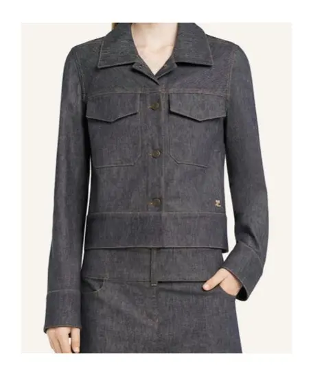 COURREGES Courrèges Denim Utility Trucker Jacket
