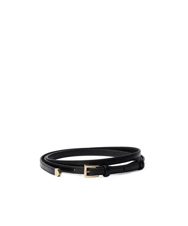 Prada Slim Buckle Belt - Black