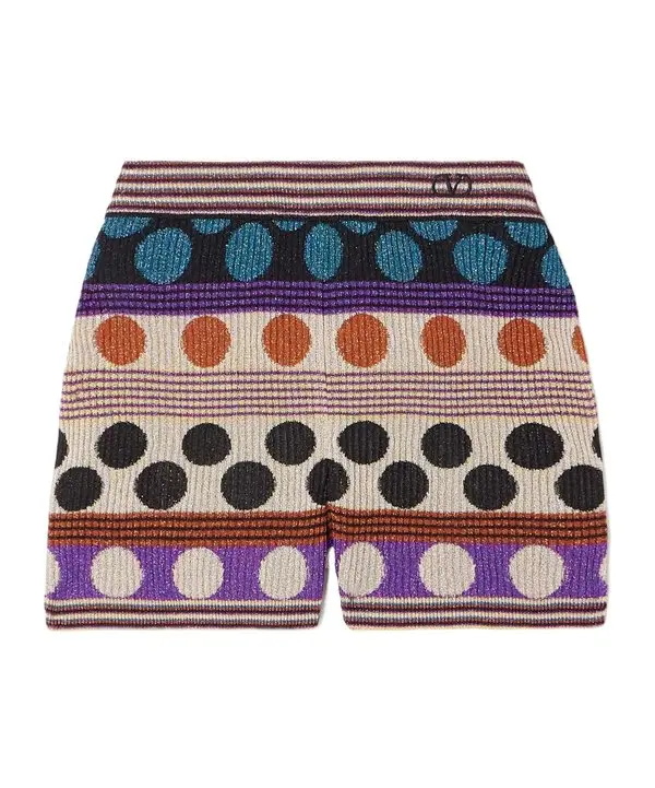 Valentino Garavani Jacquard Knit Shorts - Multicolor