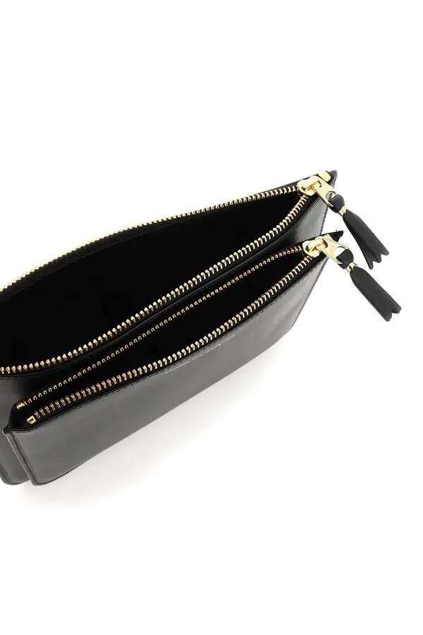 Comme Des Garçons Zip-up Leather Wallet