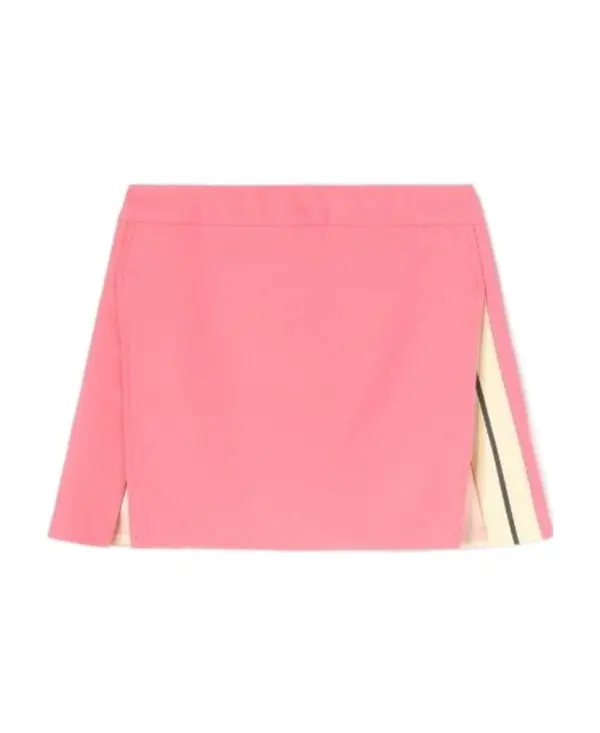 Palm Angels High Waist A-line Mini Skirt - Pink