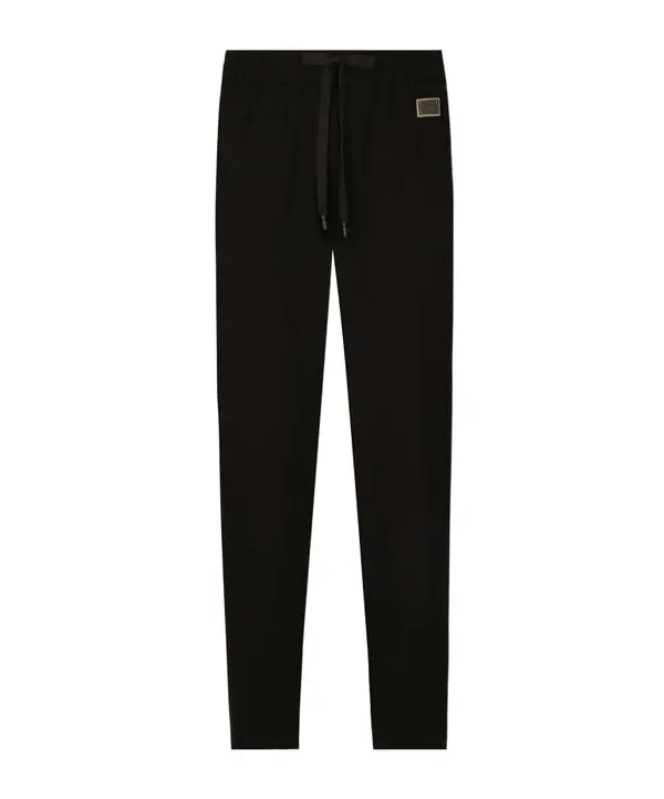 Dolce & Gabbana Logo Detail Drawstring Trousers
