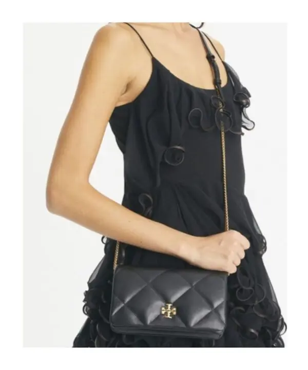 Tory Burch Kira Quilted Crossbody Bag - Black