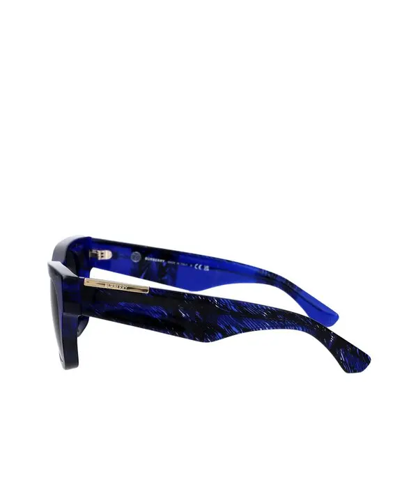 Burberry Square Frame Sunglasses - Plaid Blue