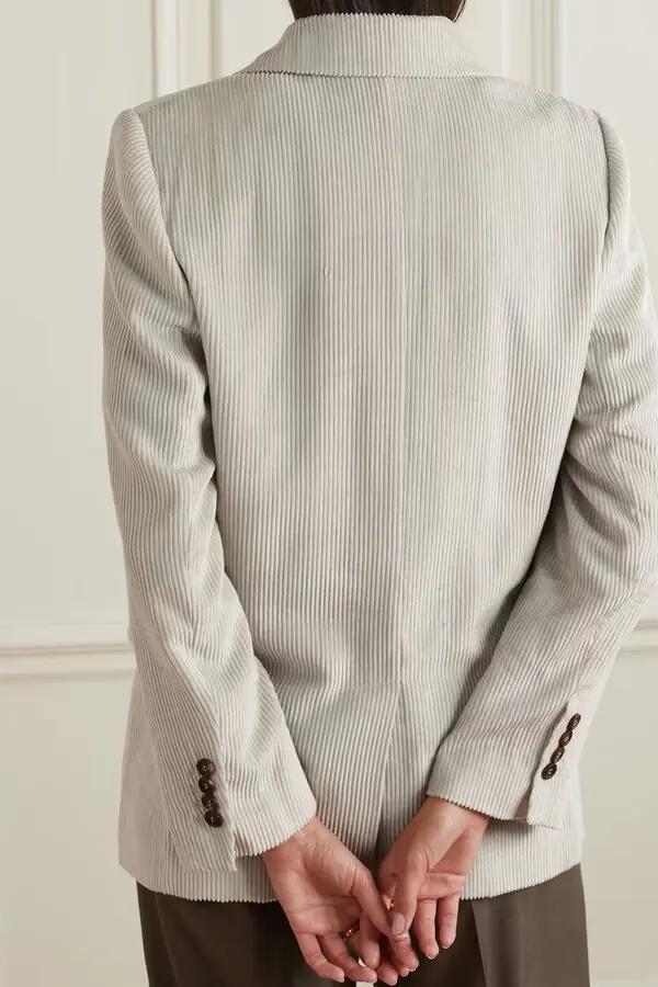 Brunello Cucinelli Double-breasted Blazer - White
