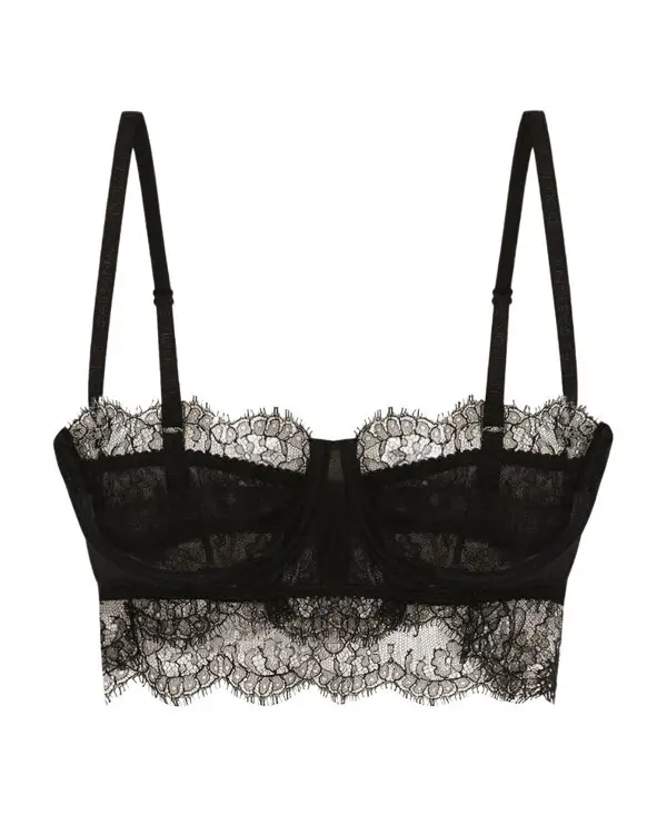 Dolce & Gabbana Dolce Gabbana Lace Bralette - Black
