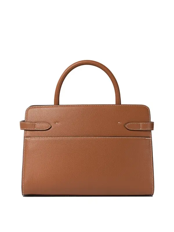 LE TANNEUR Medium Grained Leather Tote - Brown