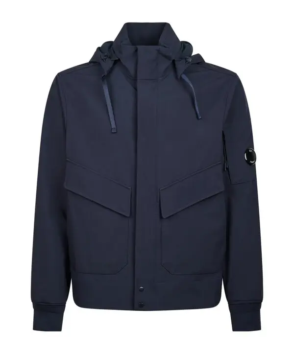 C.P. COMPANY Hooded Jacket With Lens Detail - Black