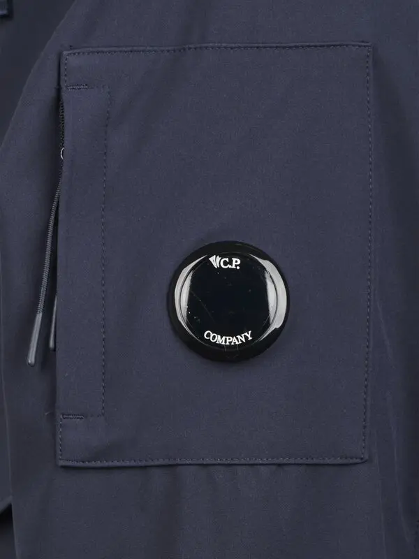C.P. COMPANY Hooded Jacket With Lens Detail - Black
