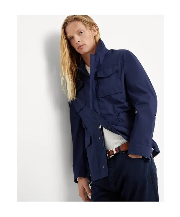 Brunello Cucinelli Drawstring Waist Lightweight Shirt Jacket