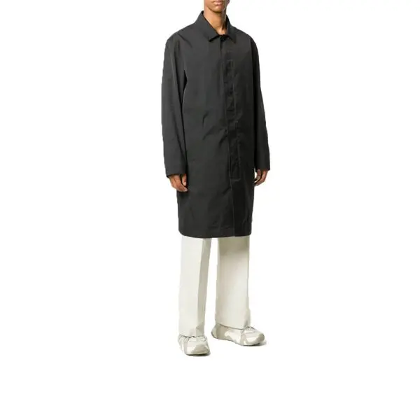 Valentino Garavani Single-breasted Logo Patch Coat