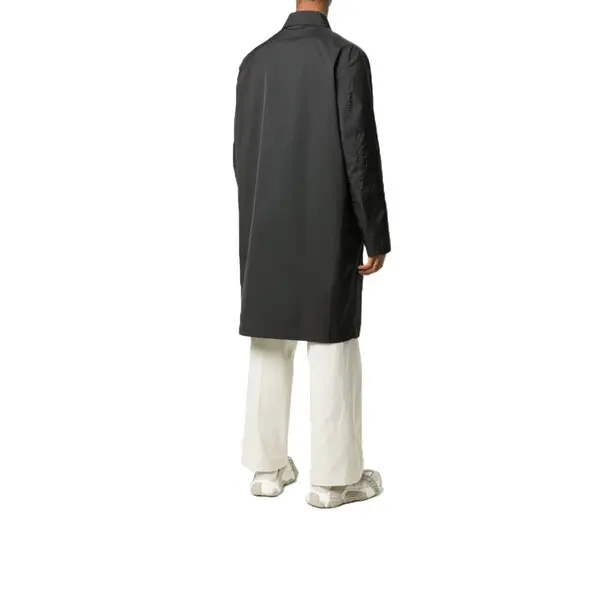 Valentino Garavani Single-breasted Logo Patch Coat