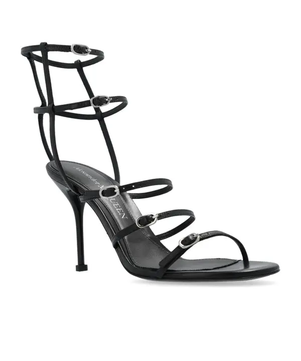 Alexander McQueen Strappy Buckled Stiletto Sandals