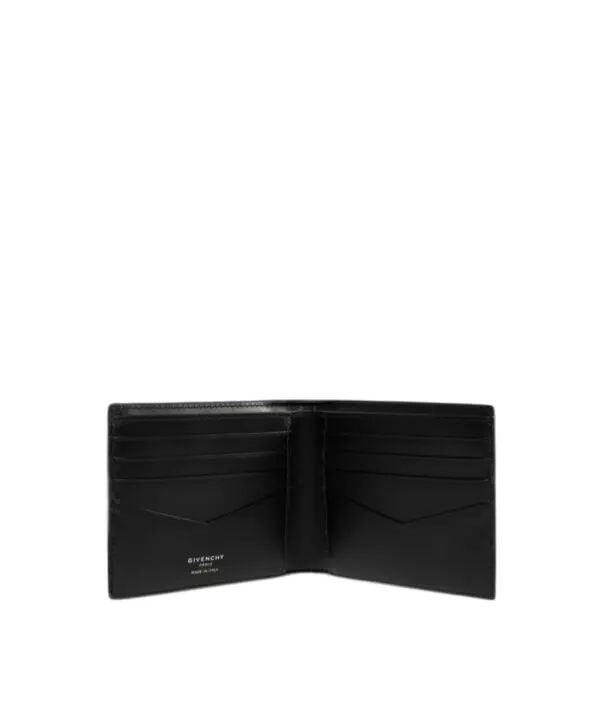 Givenchy Logo Embossed Bi-fold Wallet - Black