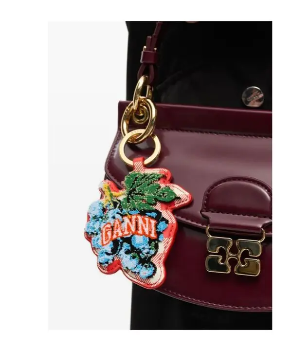 GANNI Grape Charm Keyring
