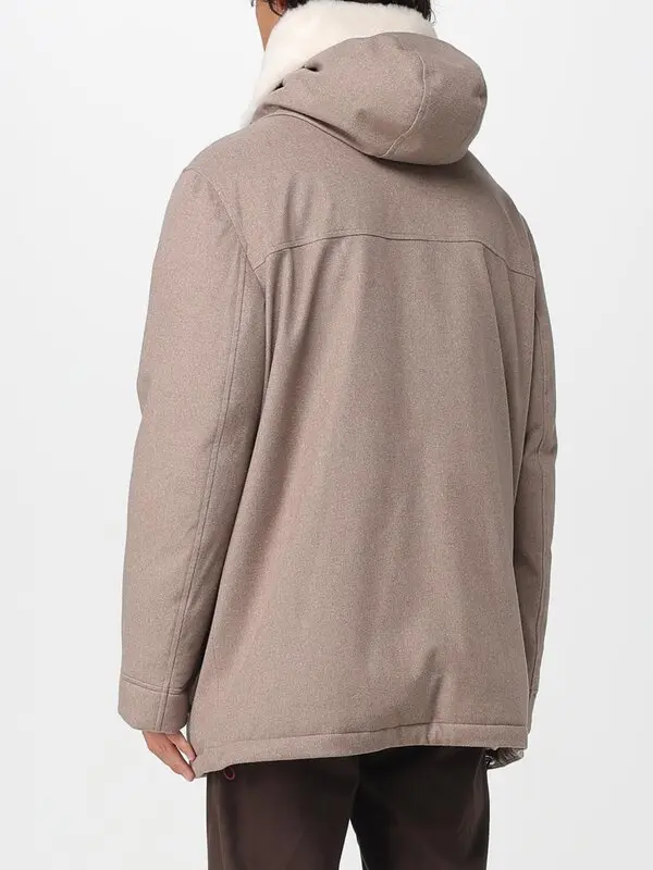 Brunello Cucinelli Fur Collar Down Parka