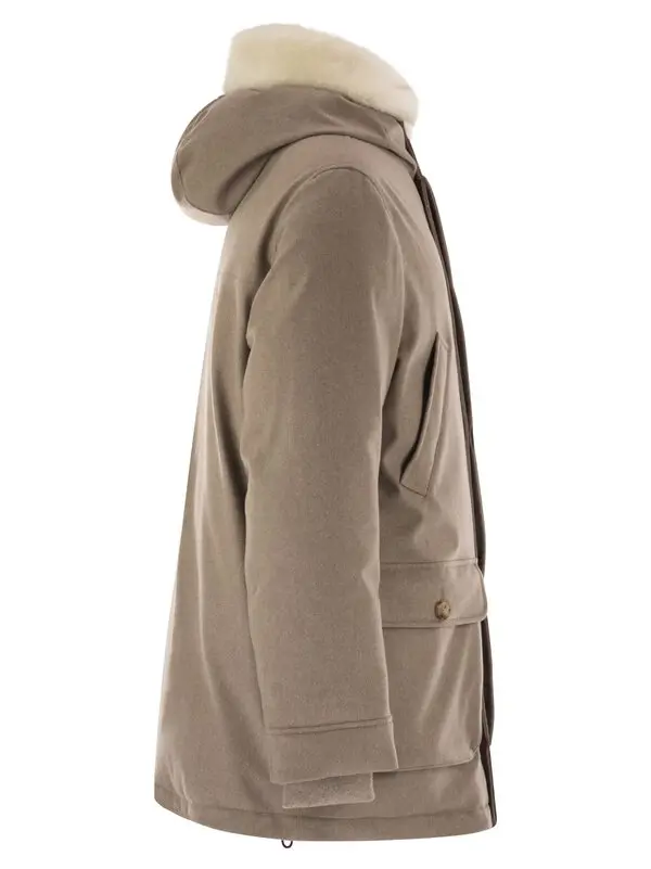 Brunello Cucinelli Fur Collar Down Parka - No