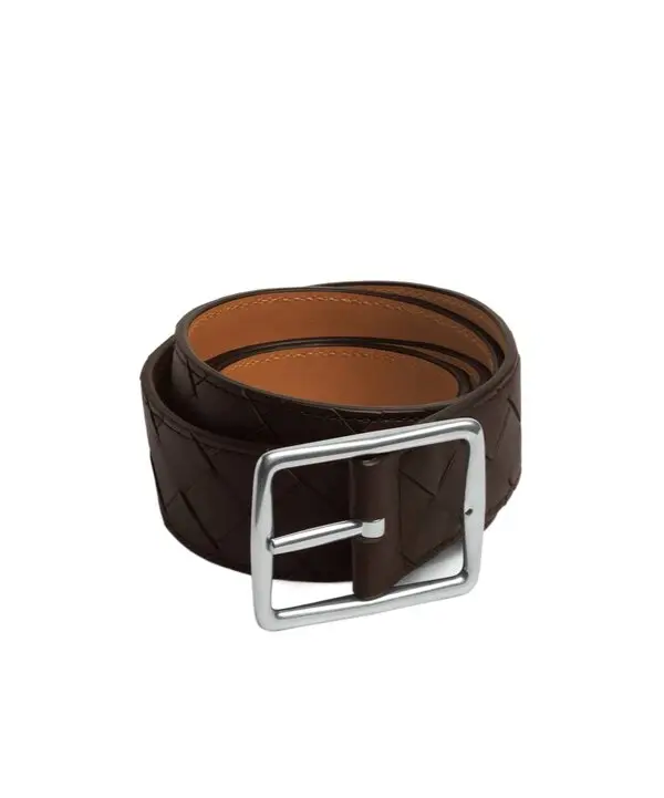 Bottega Veneta Reverso Belt - Fondant/amber
