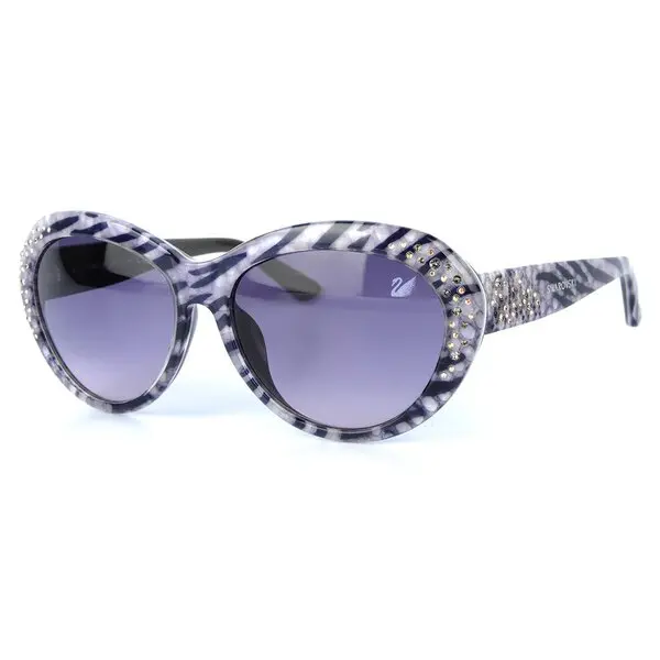 SWAROVSKI Oval Logo Embellished Sunglasses - Multicolor