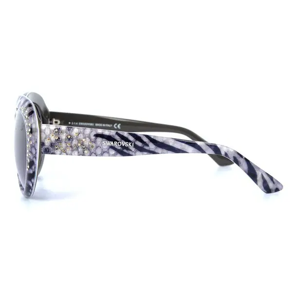 SWAROVSKI Oval Logo Embellished Sunglasses - Multicolor