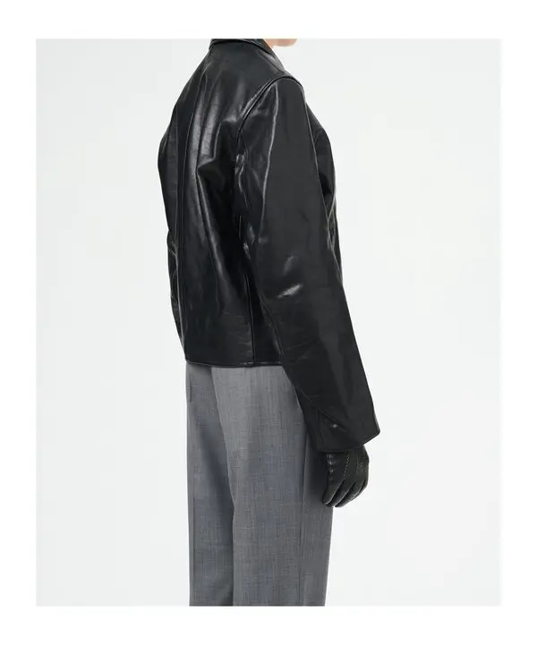 Our Legacy Zippered Long-sleeve Leather Jacket