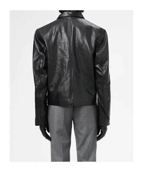 Our Legacy Zippered Long-sleeve Leather Jacket