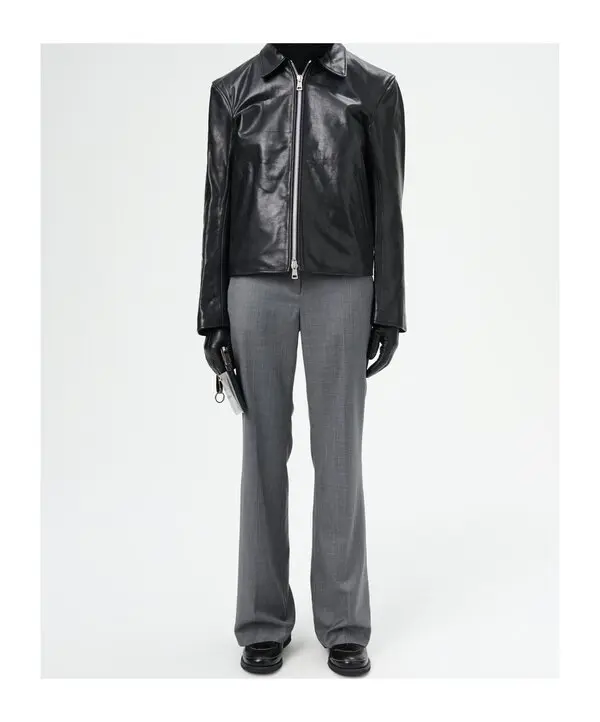 Our Legacy Zippered Long-sleeve Leather Jacket