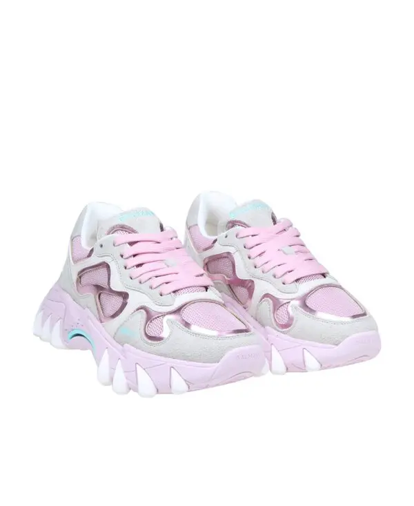 Balmain B-east Lace-up Sneakers - White