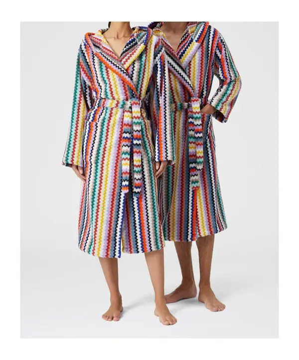 Missoni Chevron Terry Bathrobe - Multi-color