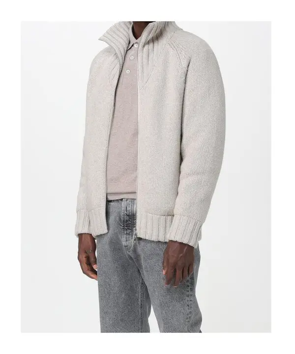 Brunello Cucinelli High Neck Zip-up Cardigan