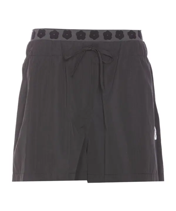 Kenzo Boke Flower Patch Drawstring Shorts