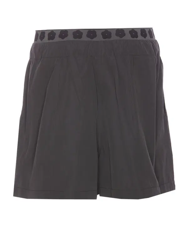 Kenzo Boke Flower Patch Drawstring Shorts