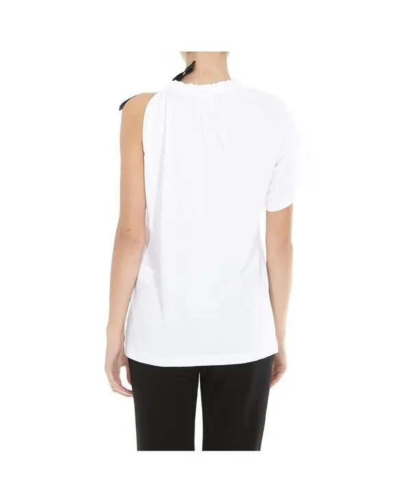 N.21 Asymmetrical Ruffle Detail T-shirt