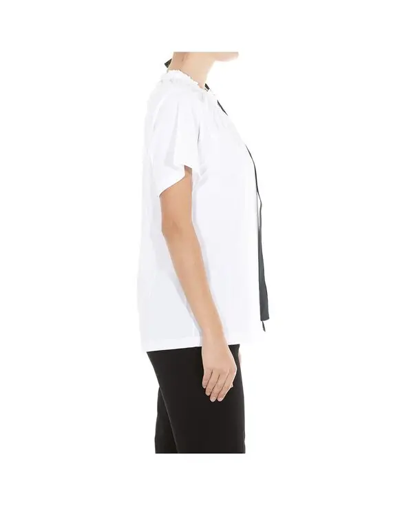 N.21 Asymmetrical Ruffle Detail T-shirt