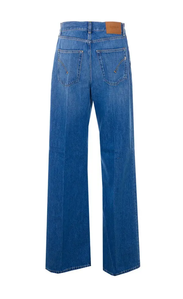 DONDUP Logo Patch Flared Jeans