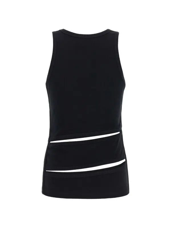 Coperni Spiral Cut-out Tank Top - Black