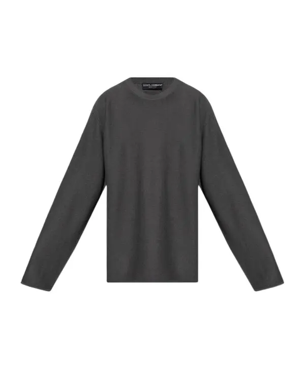 Dolce & Gabbana Logo Patch Crewneck Jumper