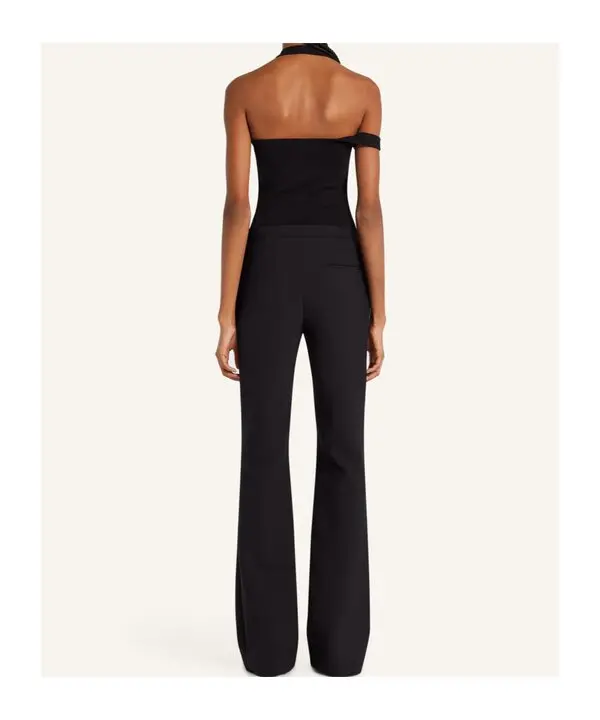 COURREGES Courrèges Asymmetrical Buckle Tank Top - Black