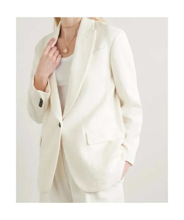 Brunello Cucinelli Herringbone Single-breasted Tailored Blazer