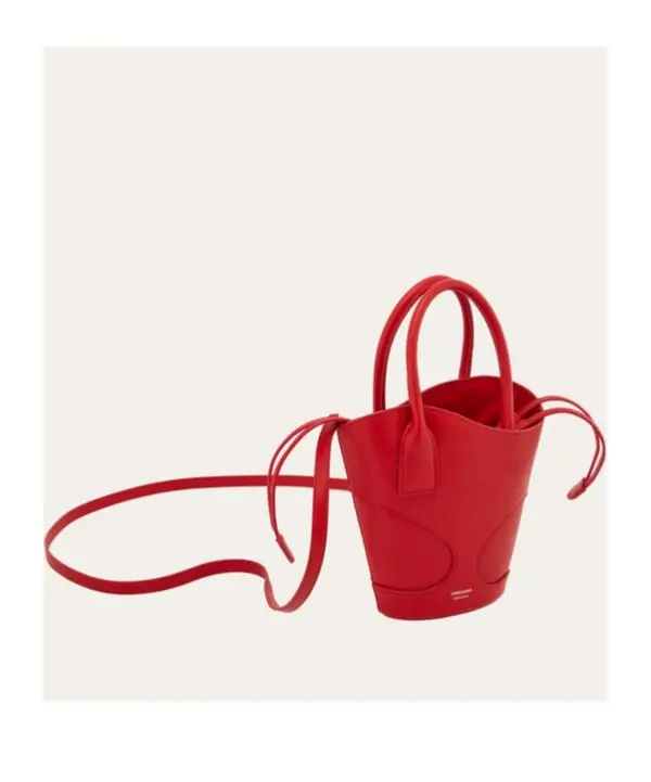 FERRAGAMO Cut Out Detailed Bucket Bag