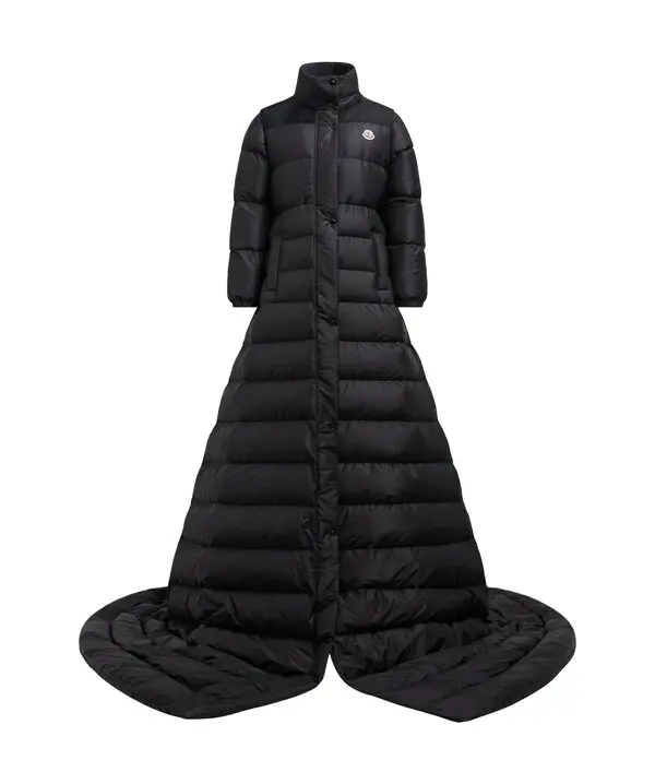 Moncler Down Long Coat - Black