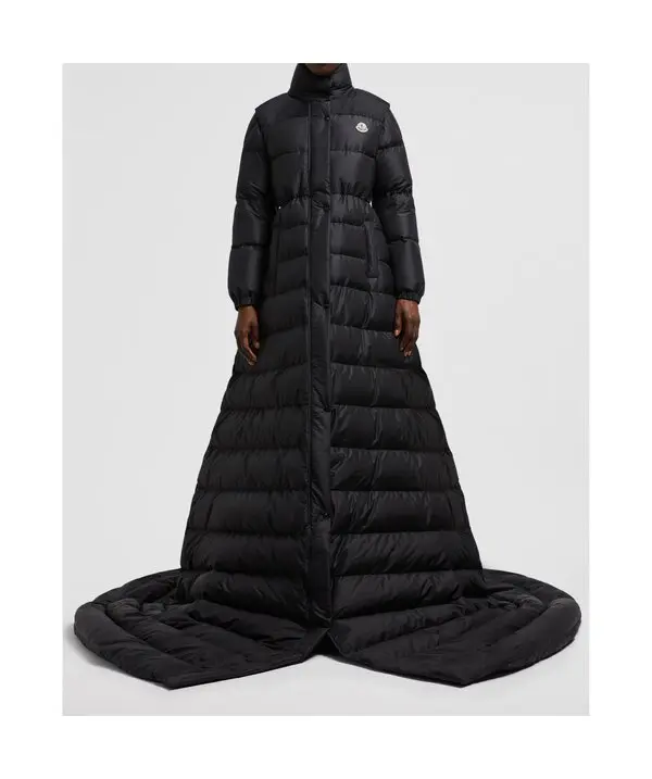 Moncler Down Long Coat - Black