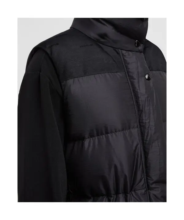 Moncler Down Long Coat - Black