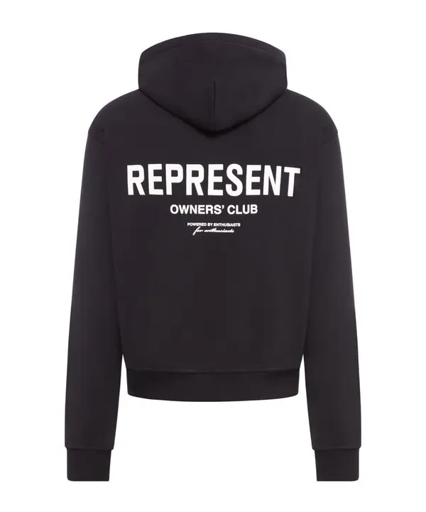 REPRESENT Full Zip Hoodie Jacket With Ribbed Details